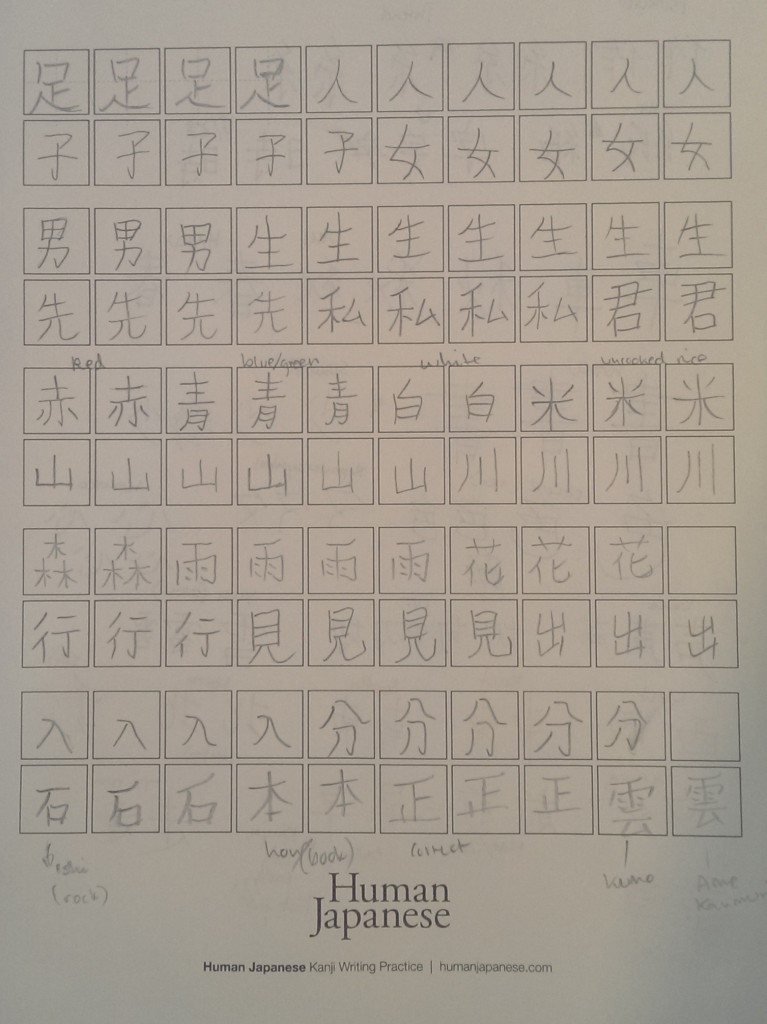 Methods for learning to write Japanese - Kristines Blog